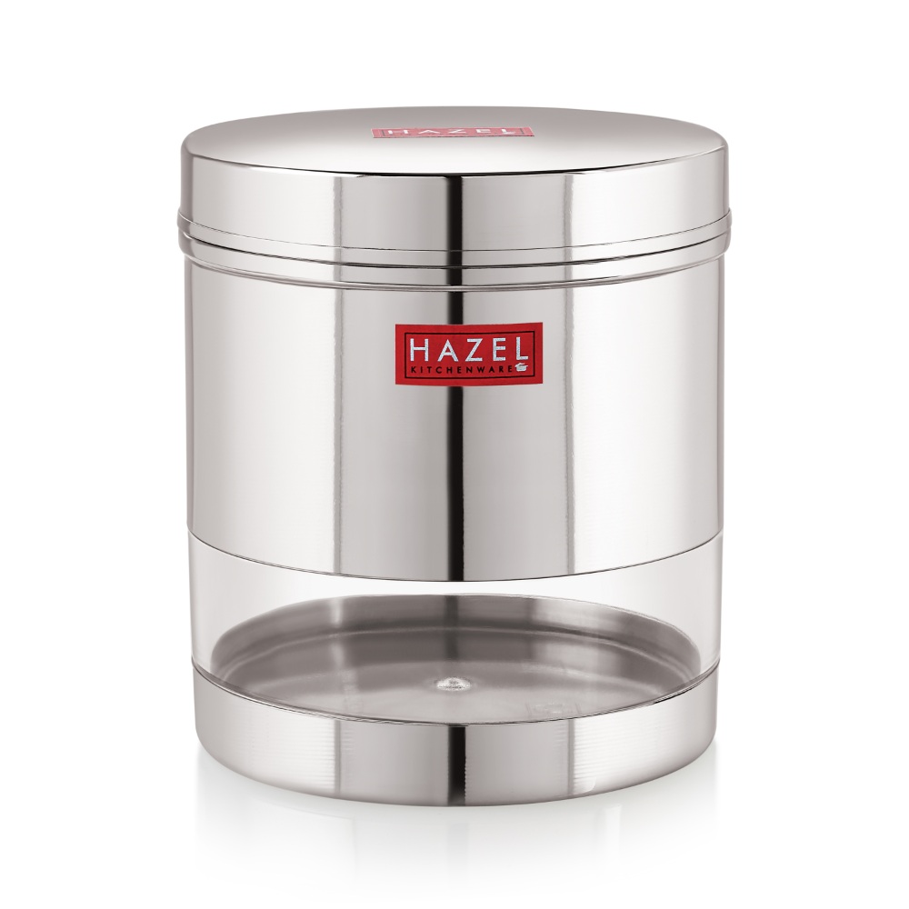 Store Fresh with HAZEL 400ml Transparent Stainless Container